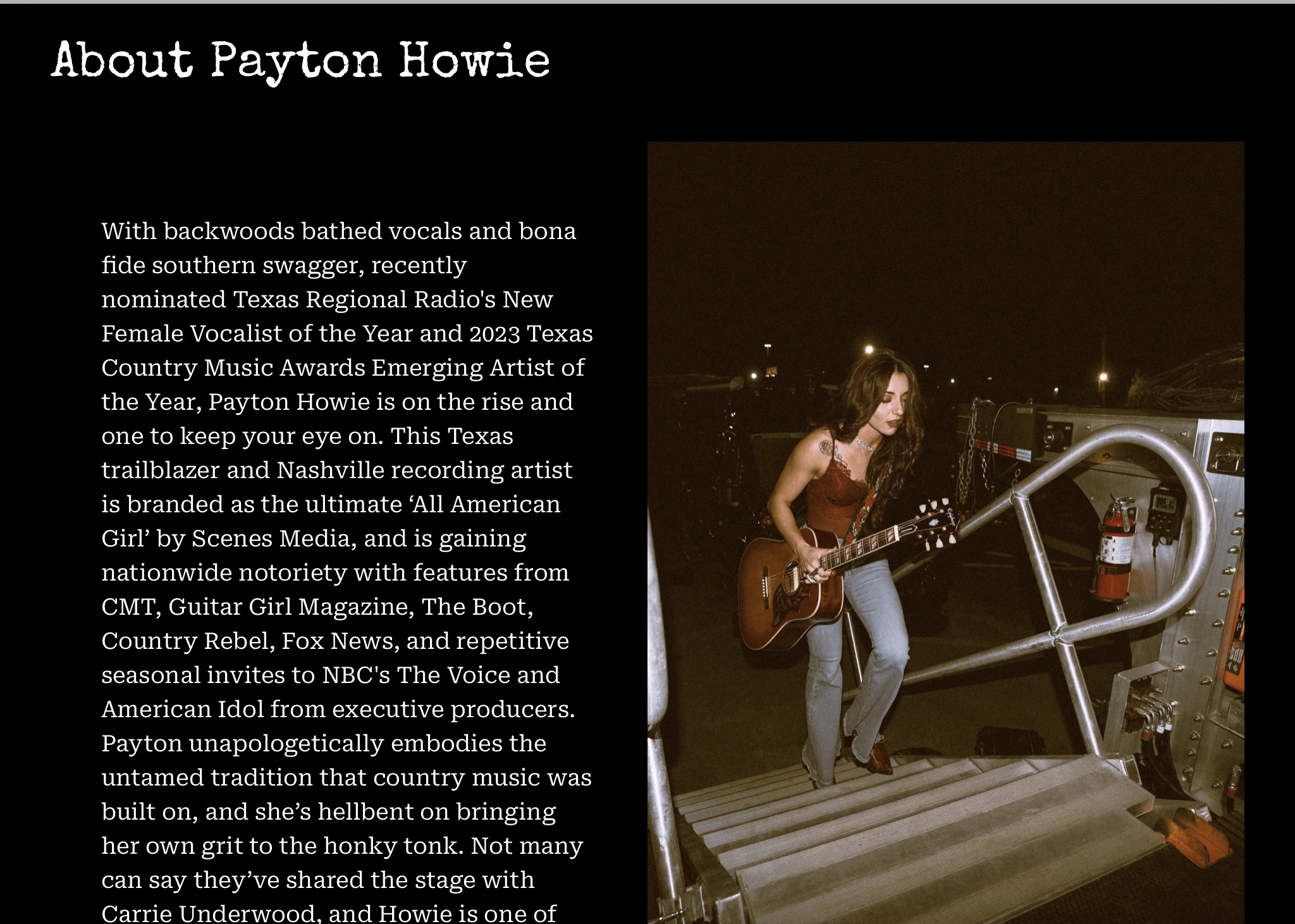 February Luncheon - PAYTON HOWIE - Country Music Singer - Events ...