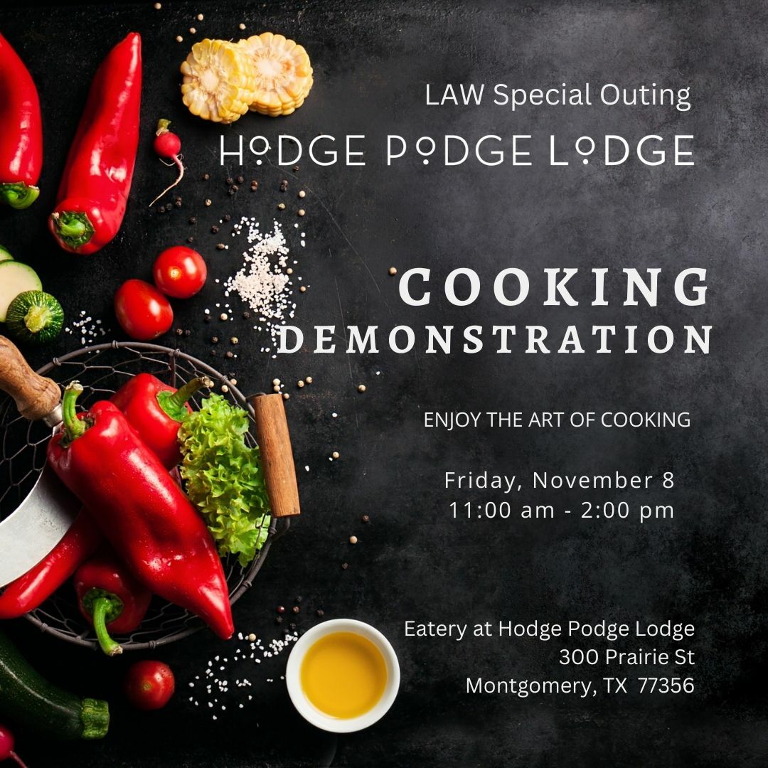 Special Outing - Cooking Demonstration at the Eatery at Hodge Podge ...