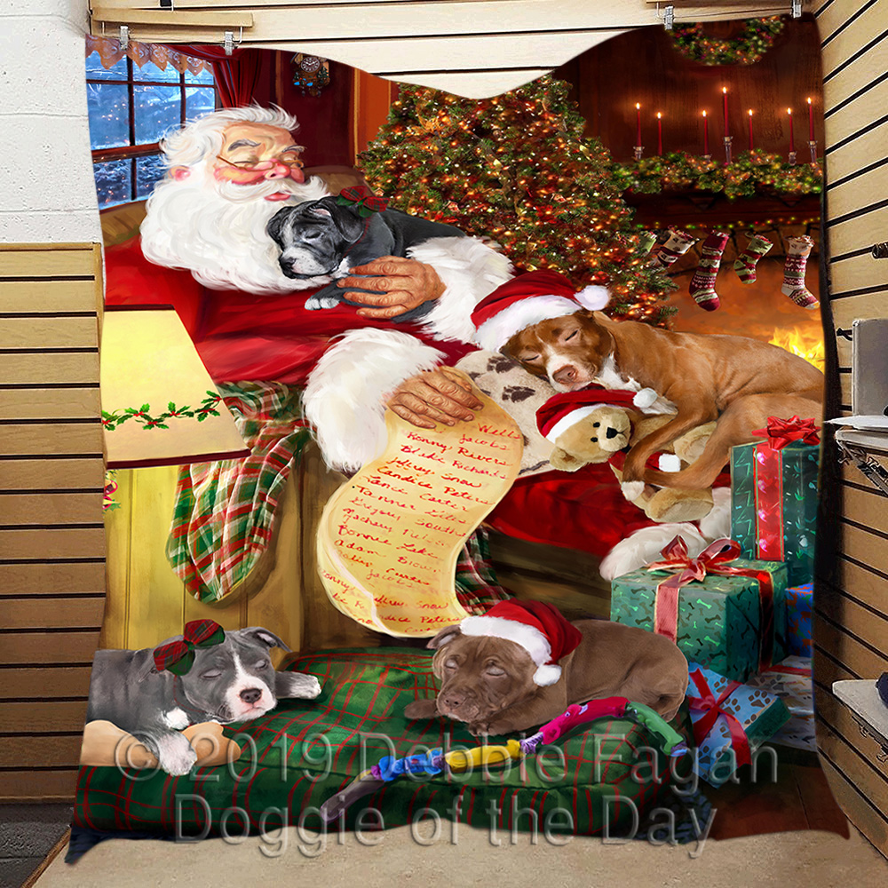 Pitbull Quilt Dog Bedding Personalized Bed Gift Many Designs NWT | eBay