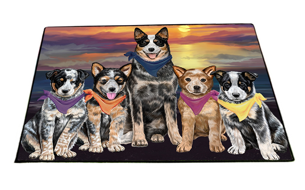 Australian Cattle Dog Floor Mat Personalized Anti-Slip Pet Door Mat ...