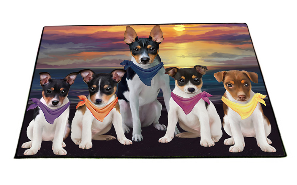 Rat Terrier Dog Floor Mat Personalized Pet Door Mat Valentine Day NWT ...