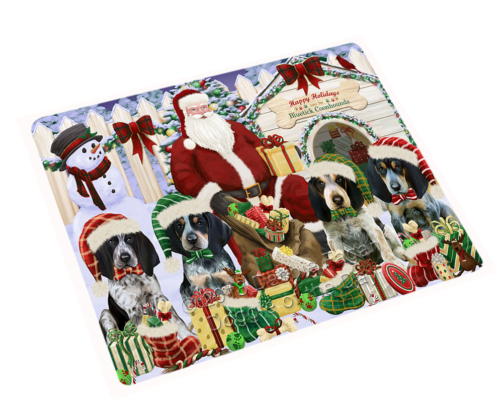 Christmas Santa Dog Cat House Gathering Pet Photo Refrigerator Magnet ...