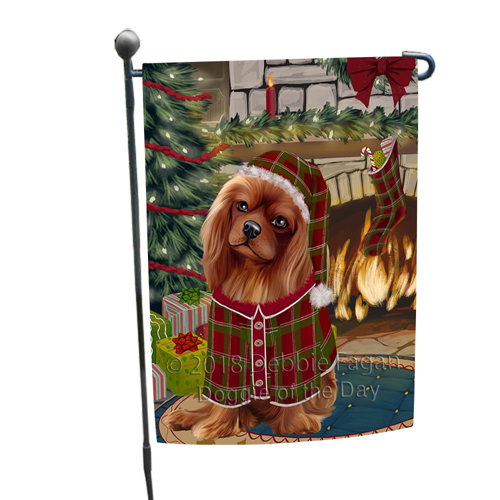 Cavalier King Charles Spaniel Dog Garden Flag Personalize Double Sided ...