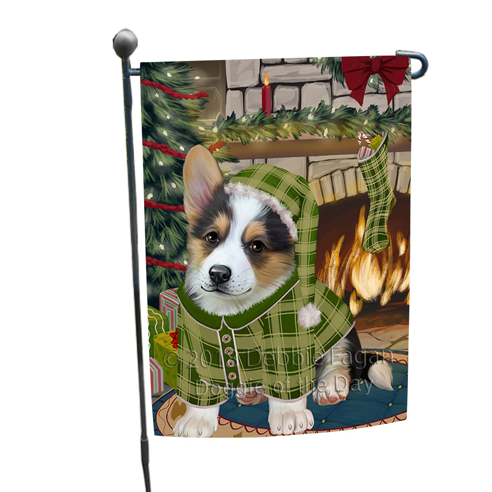 Corgi Dogs Garden Flag Personalized Double Sided Christmas Many Designs ...