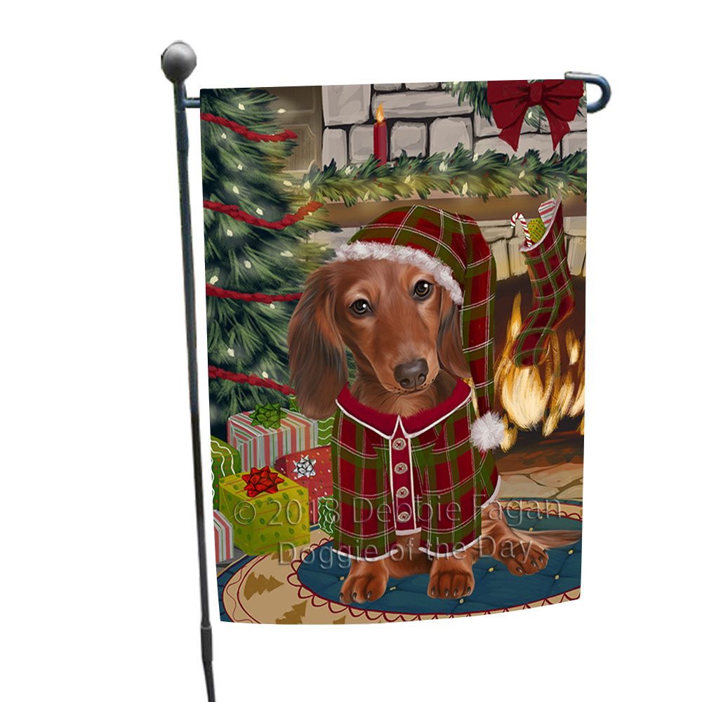 Dachshund Dogs Garden Flag Personalized Double Sided Christmas Many ...