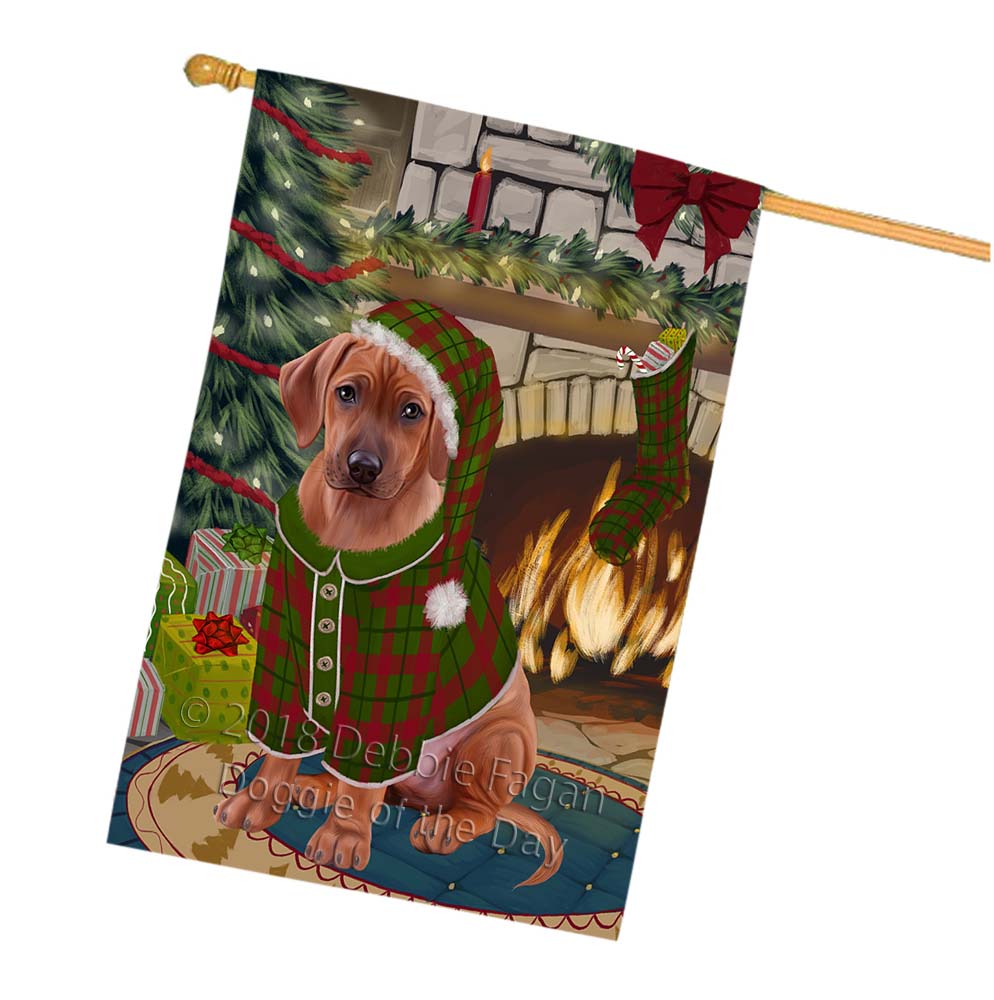 Rhodesian Ridgeback Dog House Flag Christmas Double Sided 28"x40" NWT ...