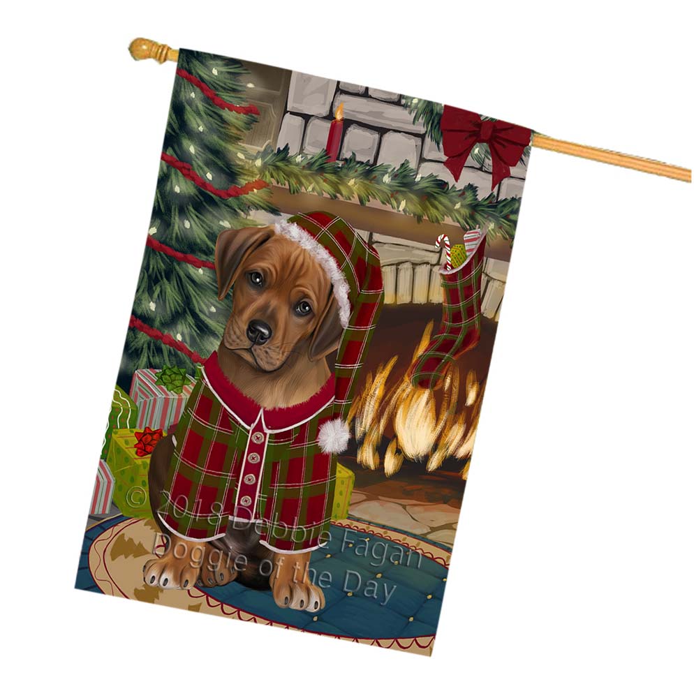 Rhodesian Ridgeback Dog House Flag Christmas Double Sided 28"x40" NWT ...
