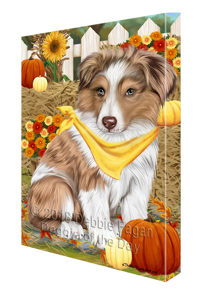Fall Autumn Greeting Dog Cat Pet Photo Lovers Canvas Wall Art D?cor ...