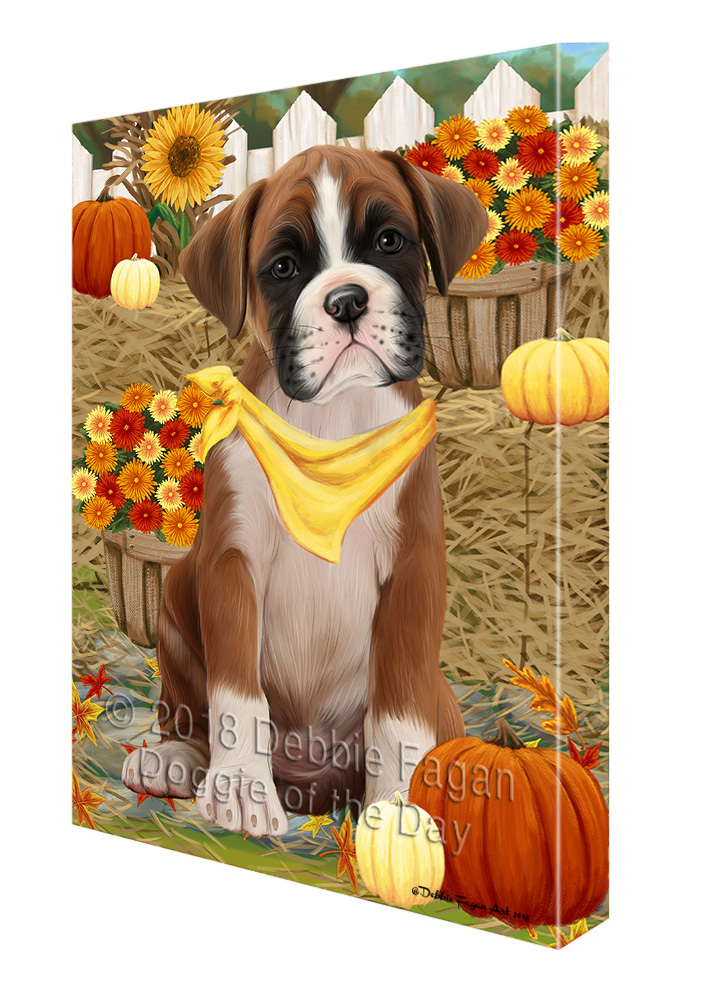 Fall Autumn Greeting Dog Cat Pet Photo Lovers Canvas Wall Art D?cor ...