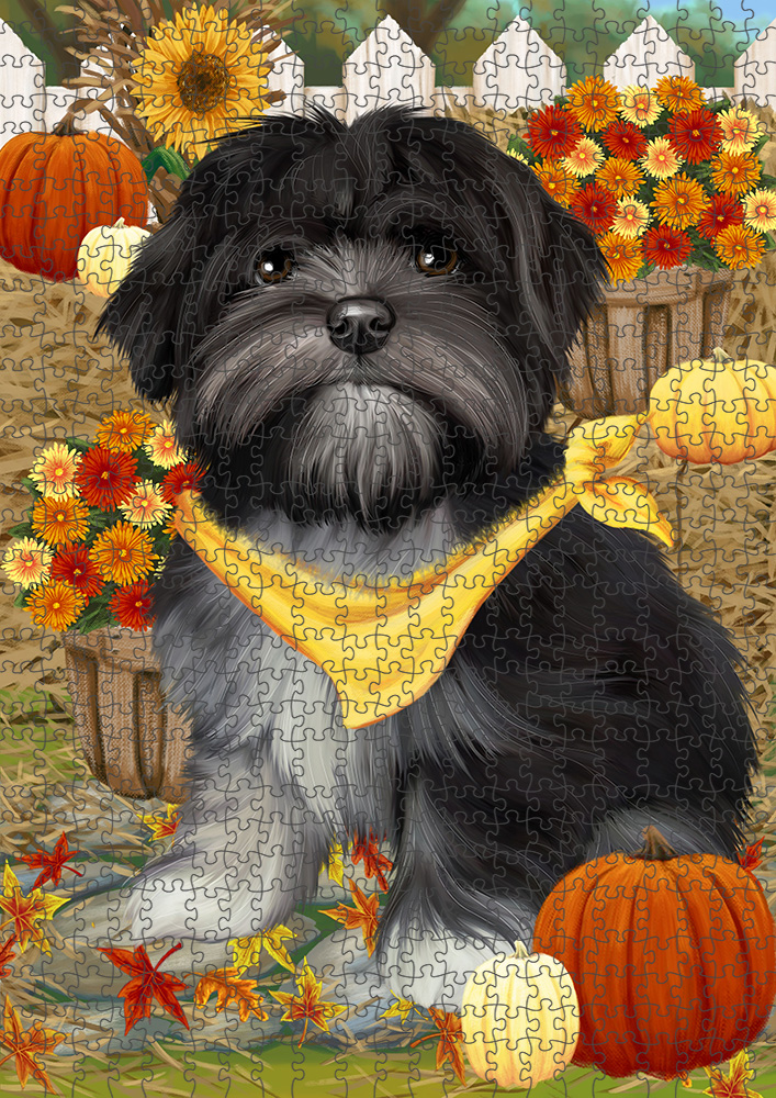 Fall Autumn Greeting Dog Cat Pet Jigsaw Puzzle Games for Adults1000 Pc ...