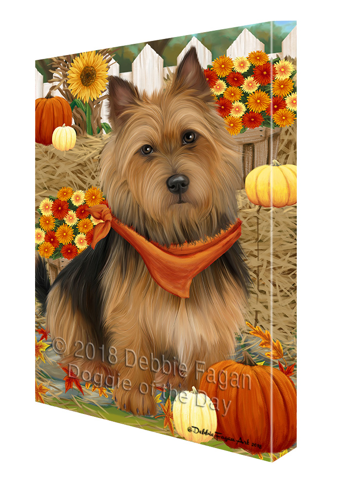 Fall Autumn Greeting Dog Cat Pet Photo Lovers Canvas Wall Art D?cor ...