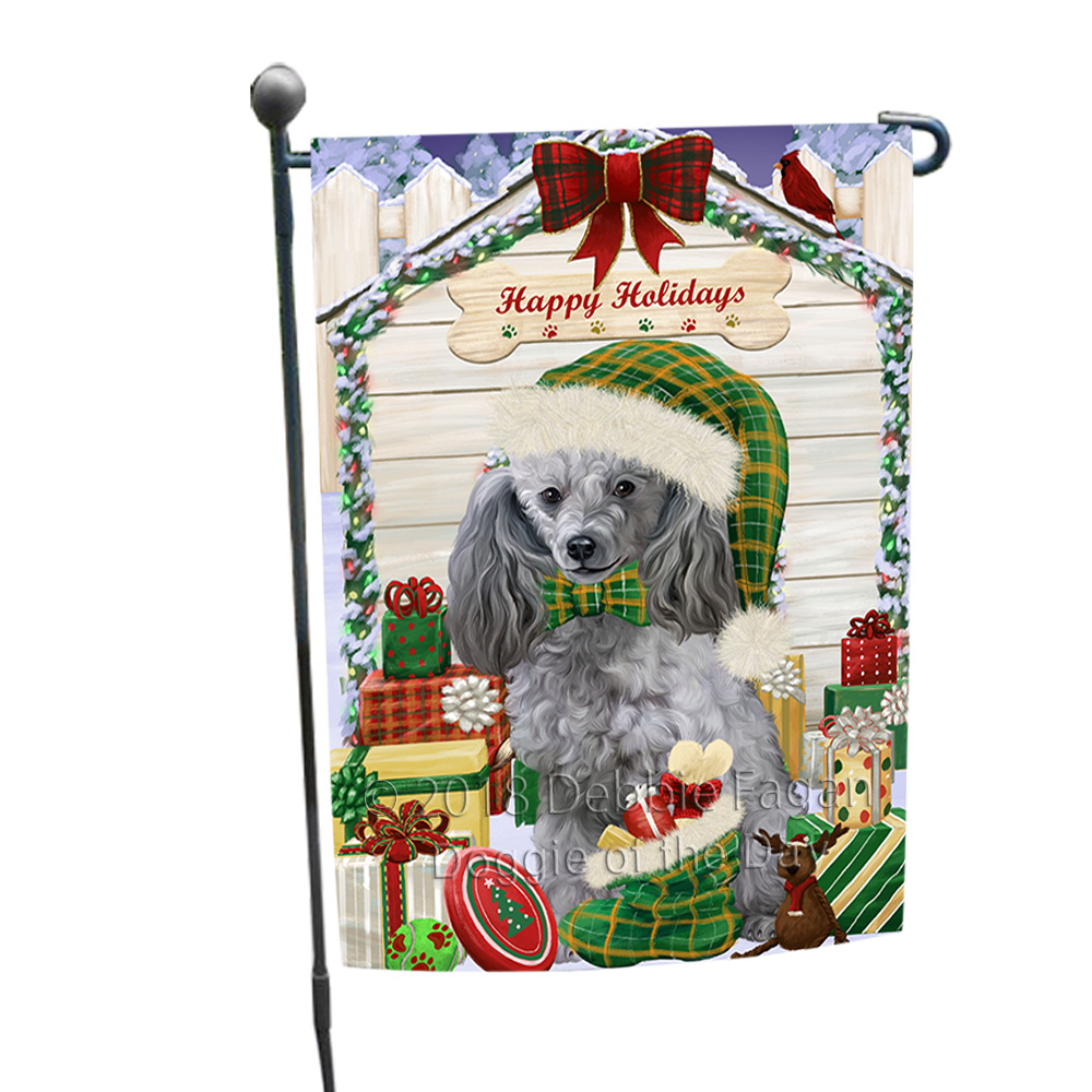 Poodle Dogs Garden Flag Personalized Double Sided Christmas Many ...