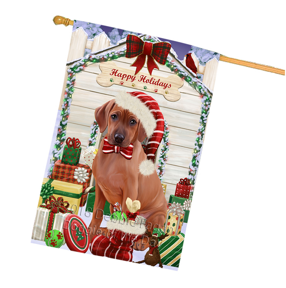 Rhodesian Ridgeback Dog House Flag Christmas Double Sided 28"x40" NWT ...