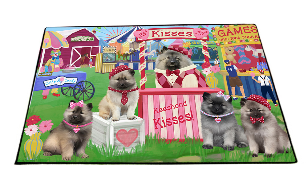 Keeshond Dog Floor Mat Personalized Anti-Slip Pet Door Mat Indoor ...