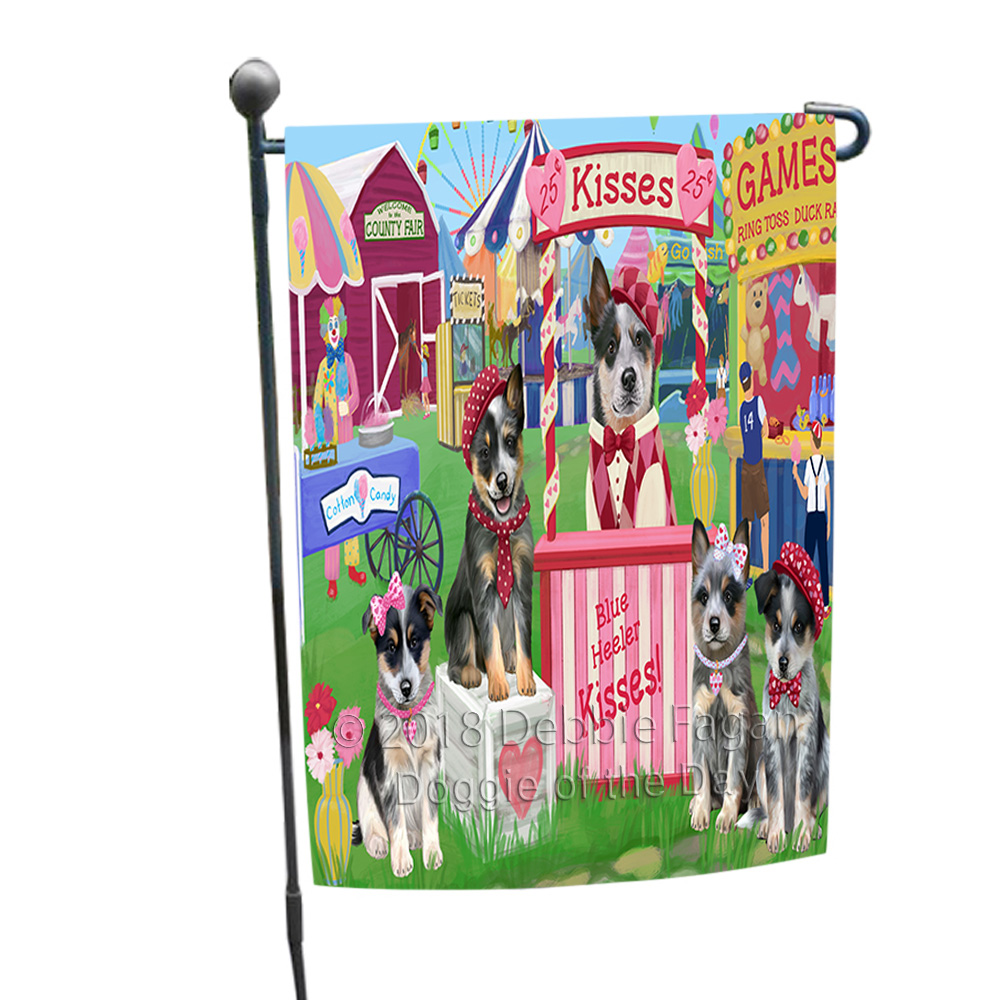 Blue Heeler Dog Garden Flag Personalized Double Sided 12.5"x18" Many ...