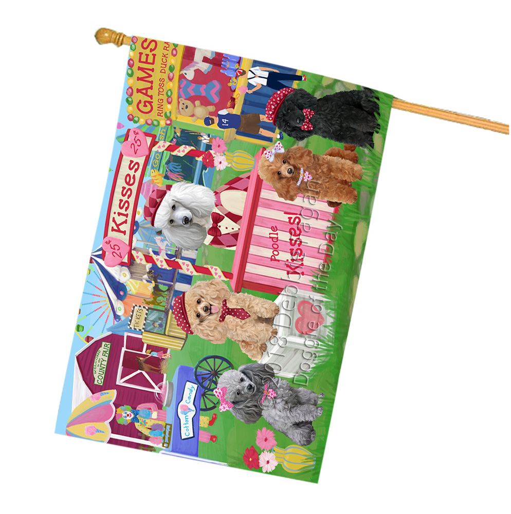 Poodle Dog House Flag Holiday Double Sided 28"x40" Many Designs NWT NEW ...