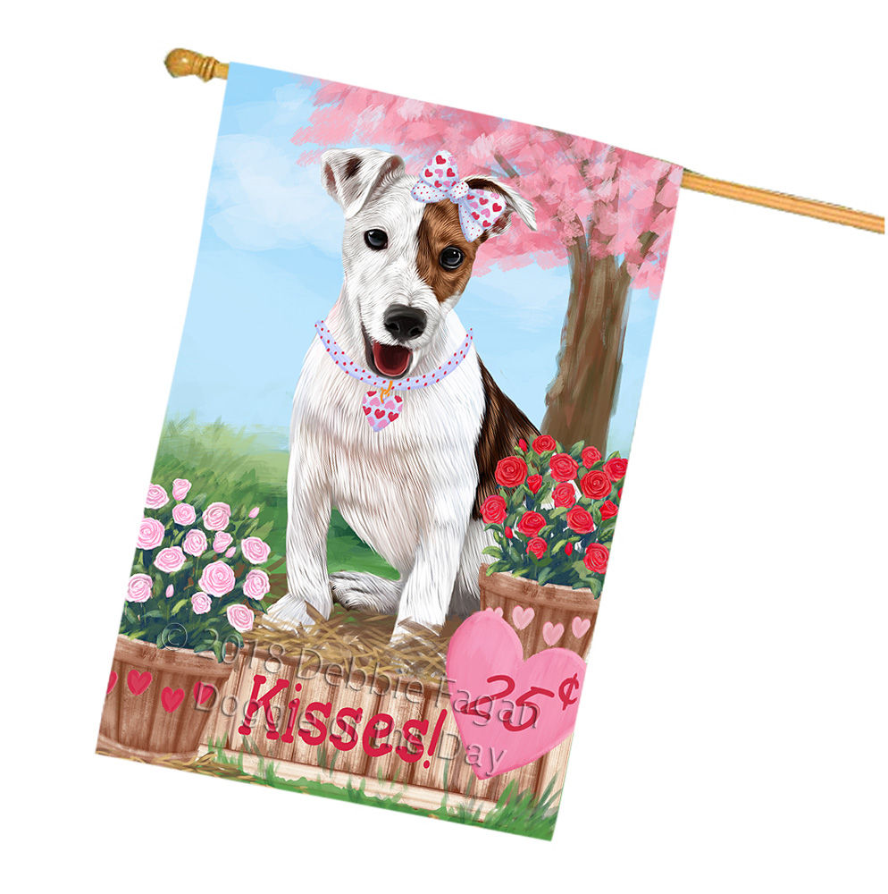 Jack Russell Dog House Flag Holiday Double Sided 28"x40" Many Designs ...