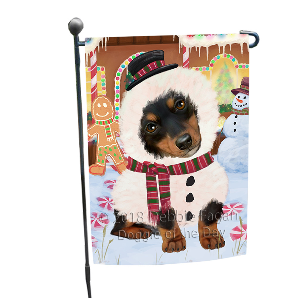 Dachshund Dogs Garden Flag Personalized Double Sided Christmas Many ...