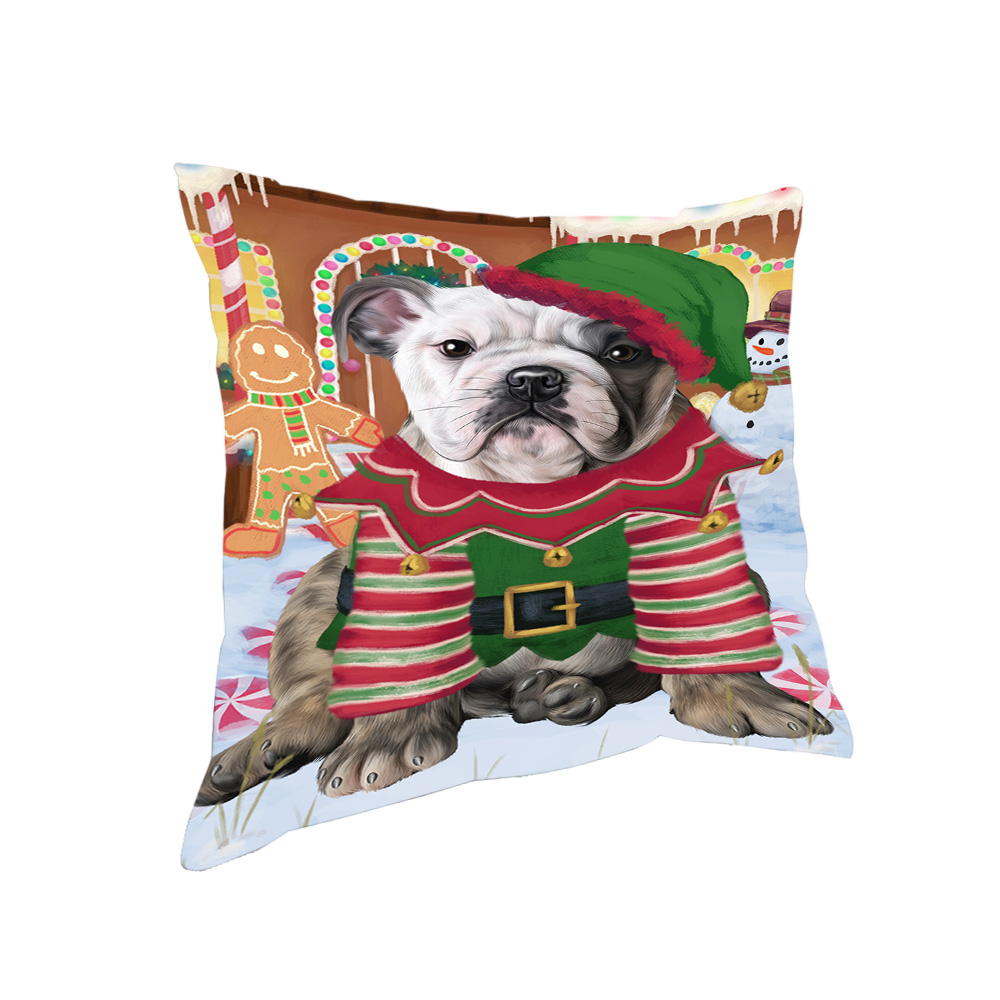 Christmas Gingerbread Elf Dog Cat Pet Photo Throw Decorative Travel ...