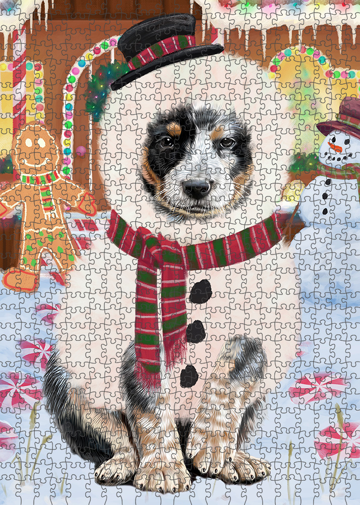 Christmas Gingerbread Snowman Dog Cat Pet Photo Jigsaw Puzzle Games for ...