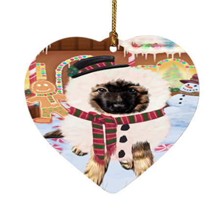 Gingerbread Snowman Dog Cat Pet Photo Heart Christmas Tree Ornament ...