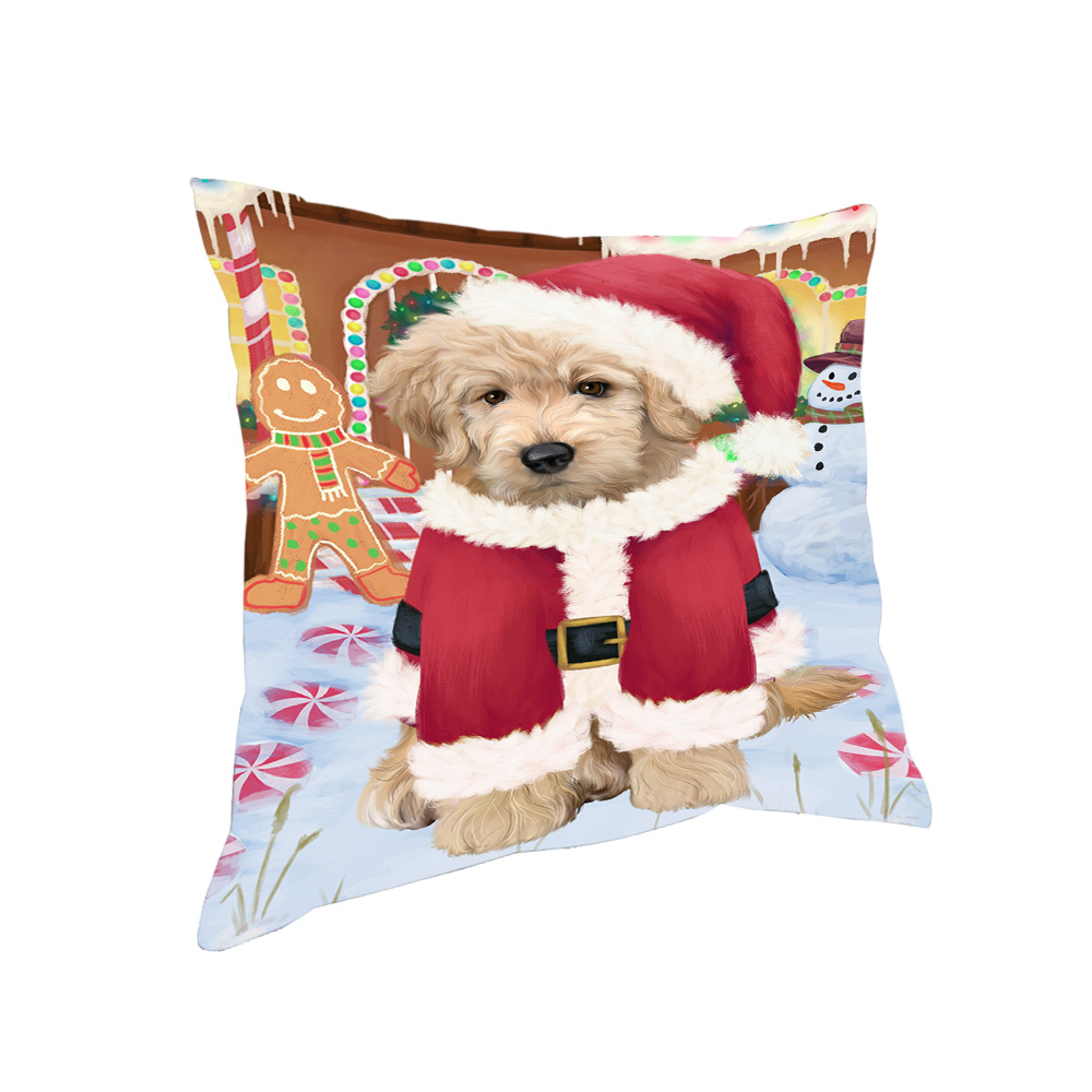 Christmas Gingerbread Candyfest Dog Cat Pet Photo Throw Decorative ...