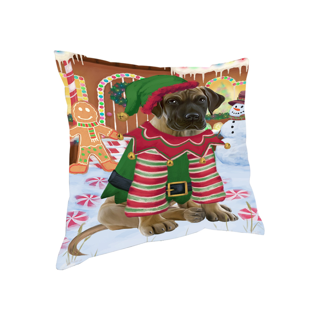 Christmas Gingerbread Elf Dog Cat Pet Photo Throw Decorative Travel ...
