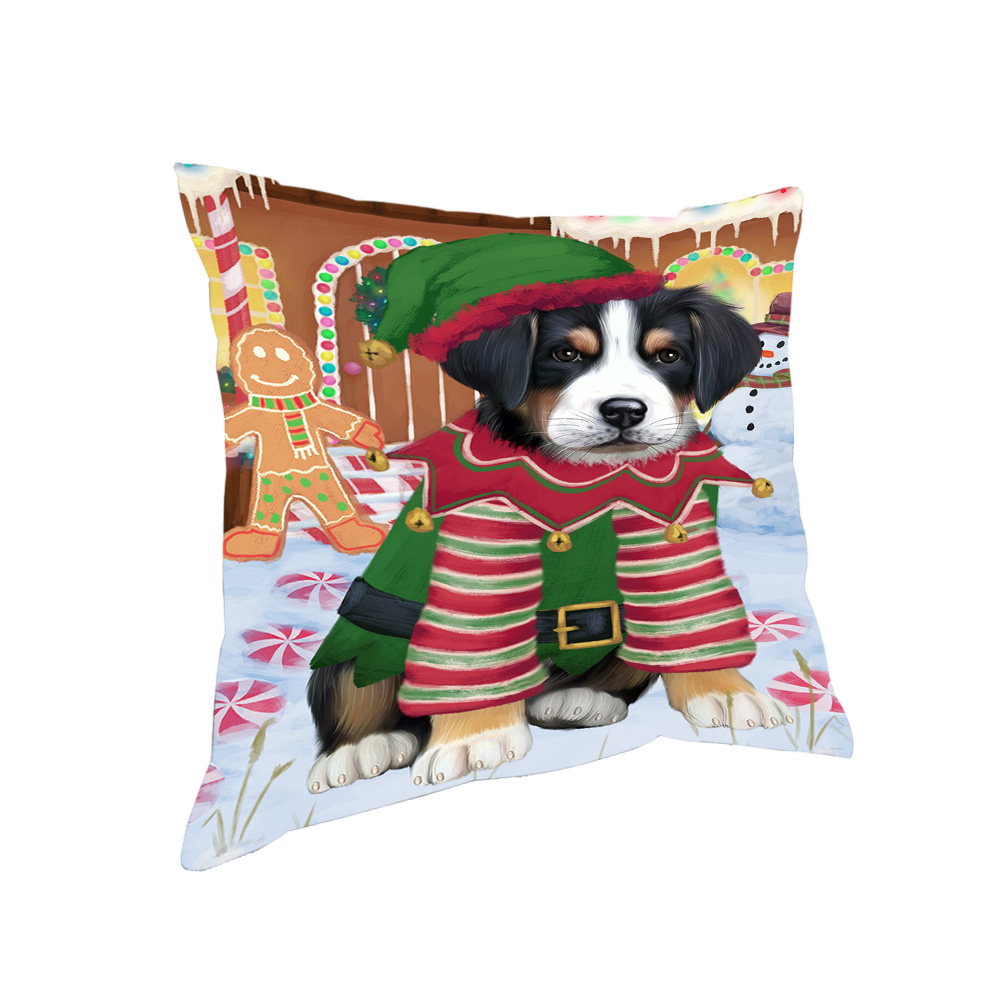 Christmas Gingerbread Elf Dog Cat Pet Photo Throw Decorative Travel ...