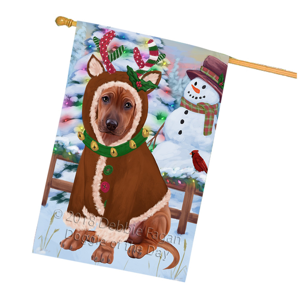 Rhodesian Ridgeback Dog House Flag Christmas Double Sided 28"x40" NWT ...
