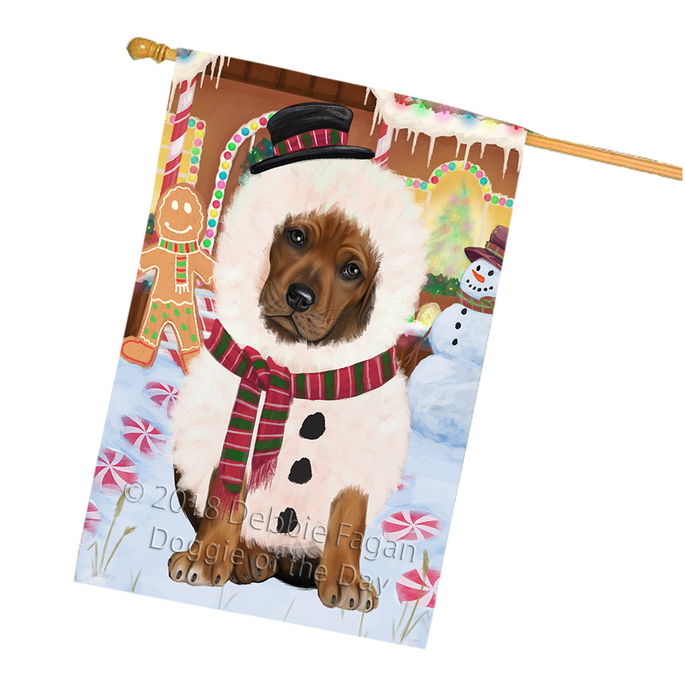 Rhodesian Ridgeback Dog House Flag Christmas Double Sided 28"x40" NWT ...