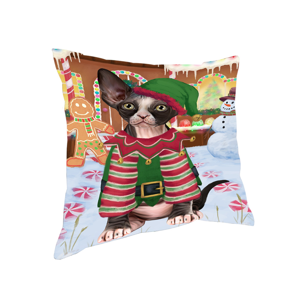 Christmas Gingerbread Elf Dog Cat Pet Photo Throw Decorative Travel ...