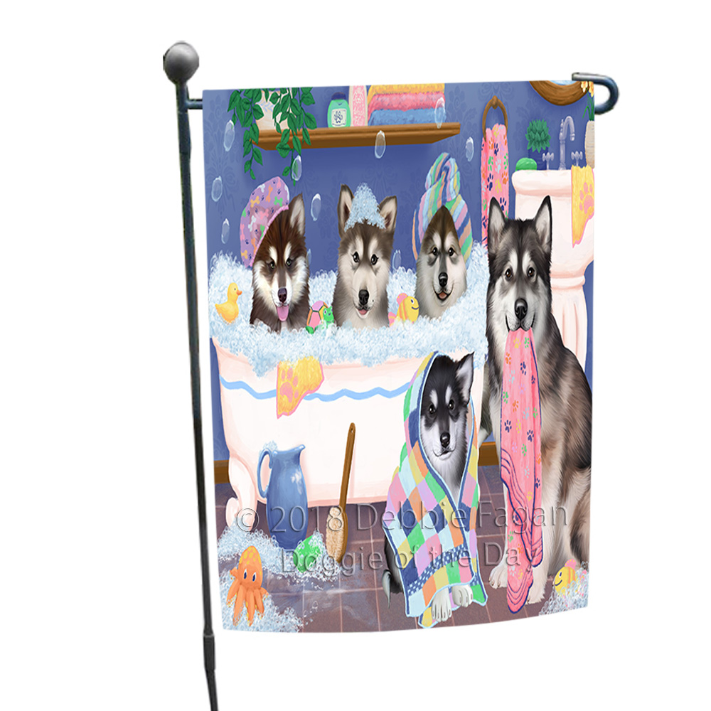 Alaskan Malamute Dog Garden Flag Personalized Double Sided Many Design ...