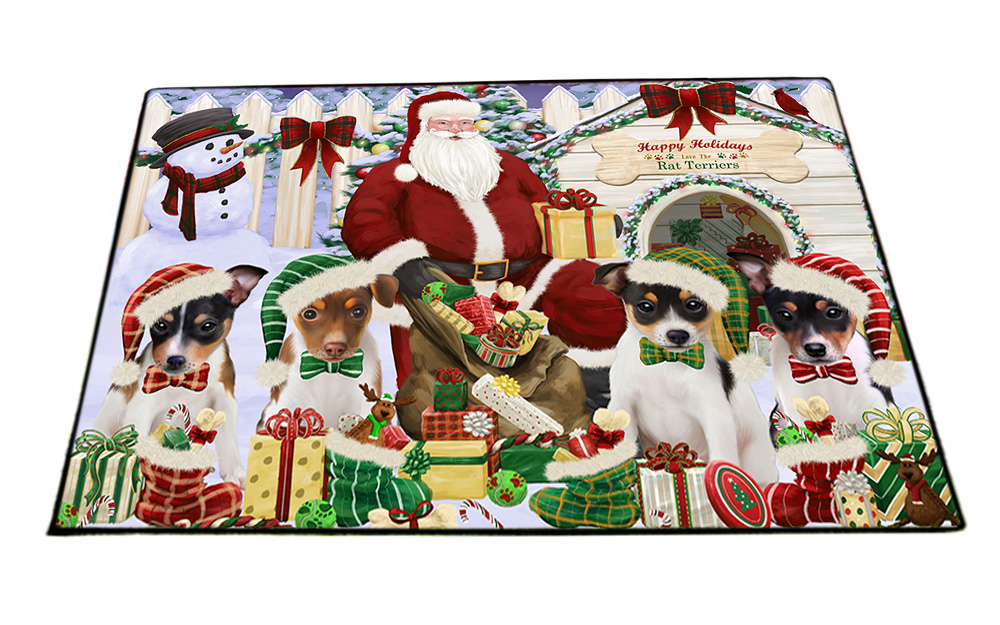 Rat Terrier Dog Floor Mat Personalized Pet Door Mat Valentine Day NWT ...