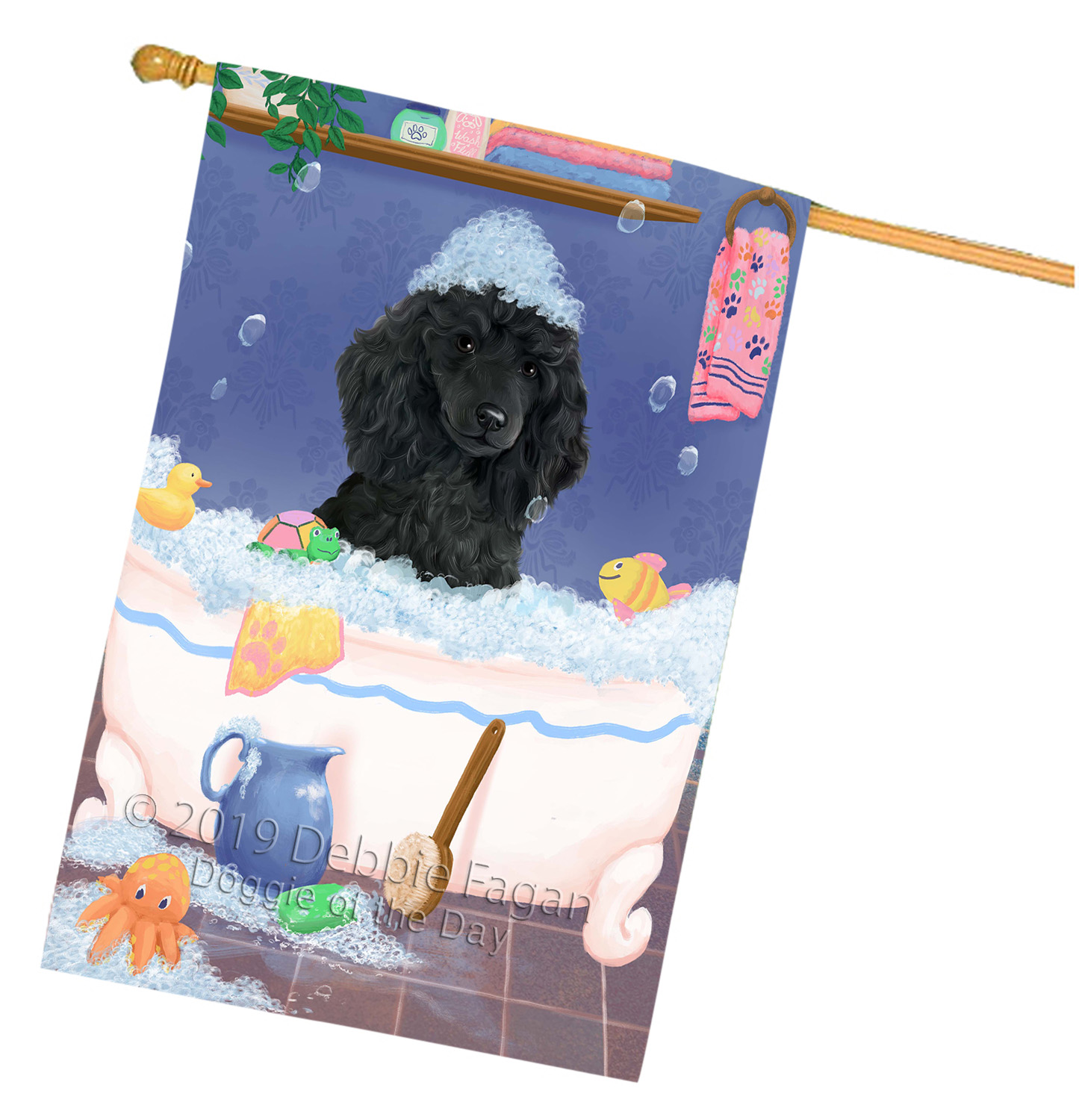 Poodle Dog House Flag Holiday Double Sided 28"x40" Many Designs NWT NEW ...