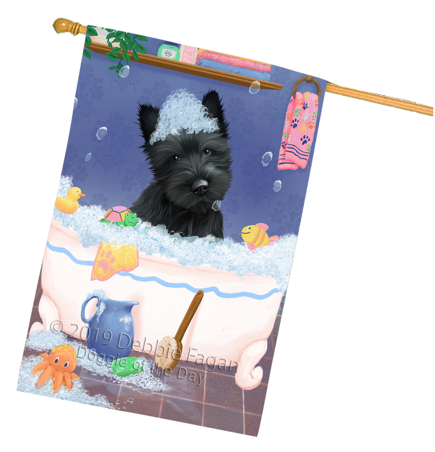 Scottish Terrier Dog House Flag Holiday Double Sided 28"x40" Many ...