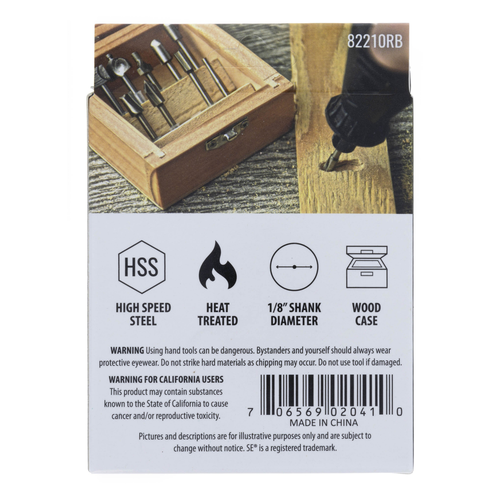 10pc Universal Tool High Speed Steel Titanium Mini Router Drill Bits ...