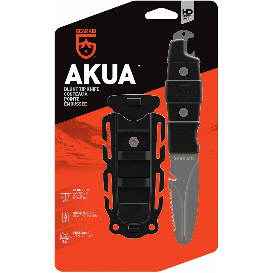 Gear Aid Akua Blunt Tip Knife Black 62060 for sale online | eBay