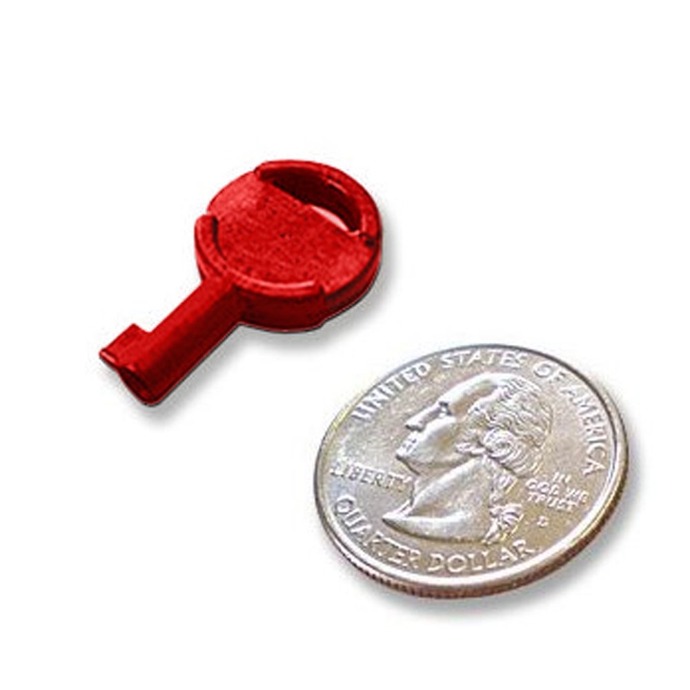 ASR Tactical Red Universal Non-Metallic Covert Spy Hide Out Handcuff Key
