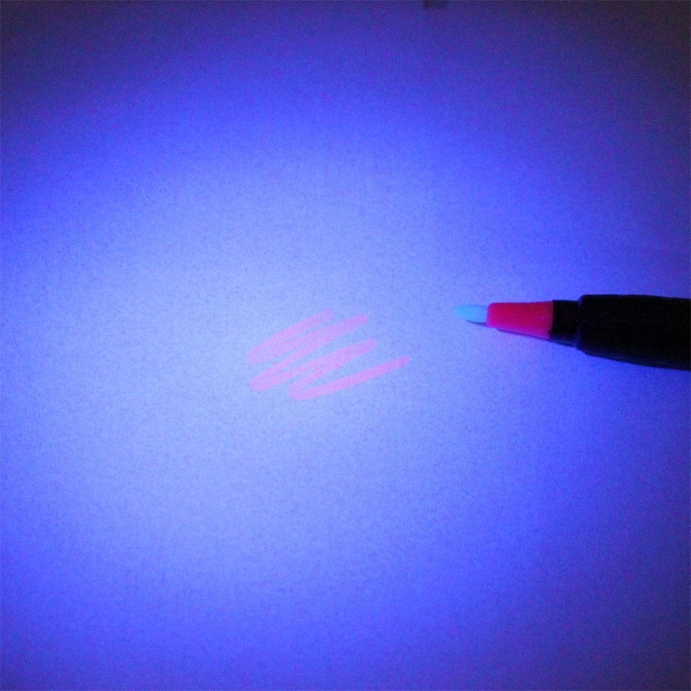 UltraViolet UV Theft Detection Pen Invisible Ink Security Marker - Pink ...