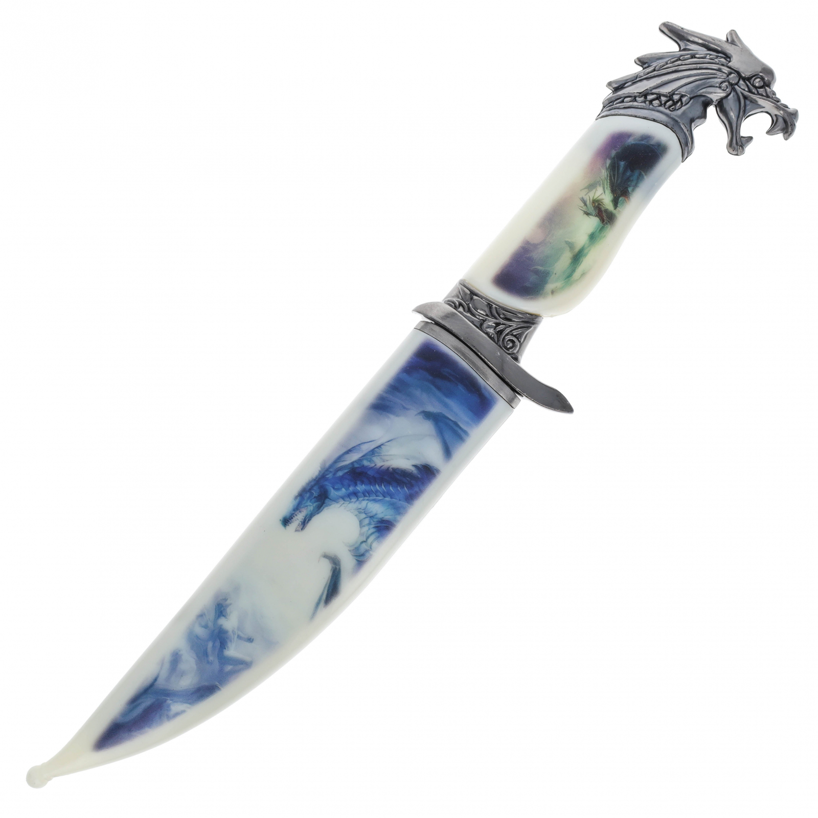 Collectors American Flag Steel Wolf Dagger Bowie Knife With Sheath - 13 ...