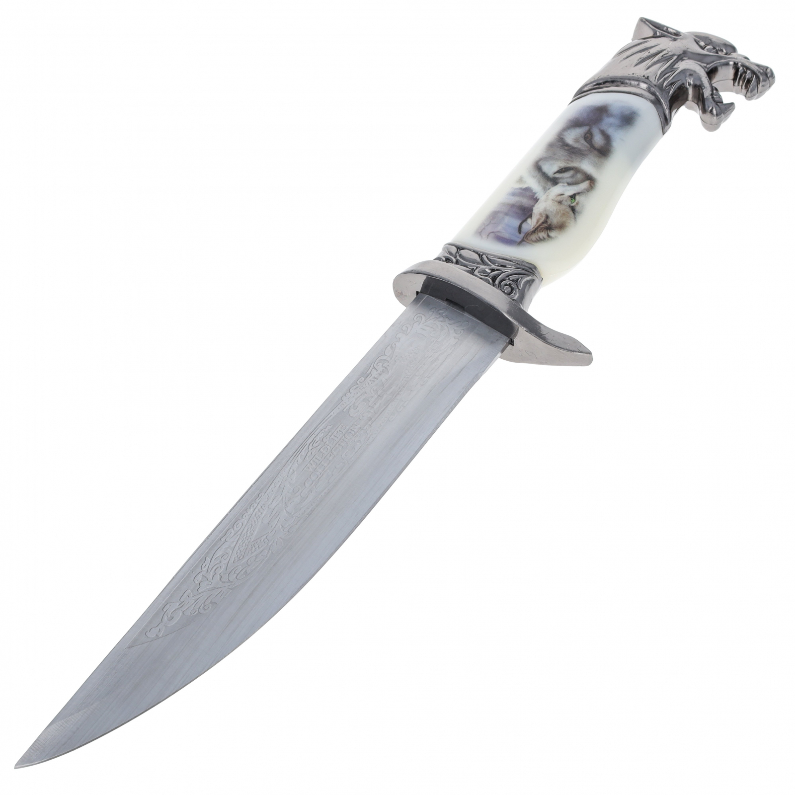 Collectors American Flag Steel Wolf Dagger Bowie Knife With Sheath - 13 ...