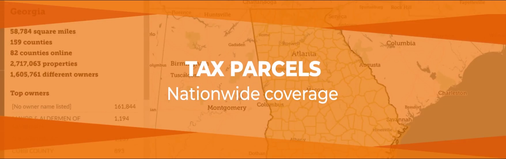 Nationwide Mapping including Land Grid, Tax Parcels and Well data