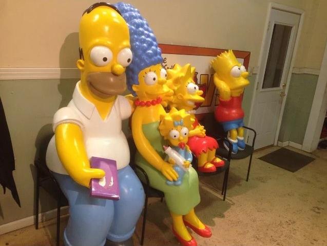 Life Size The Simpsons Statues - Aurora, Illinois