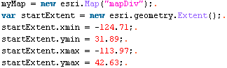 Working with the Map Extent – ArcGIS Server JavaScript API | GeoChalkboard