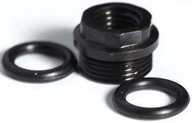- Hex Drive Bushing, Extra Slim, Black 4 pieces #B-XCB-4