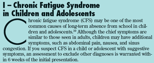 Chronic Fatigue Syndrome: An Update on Diagnosis in Primary Care ...