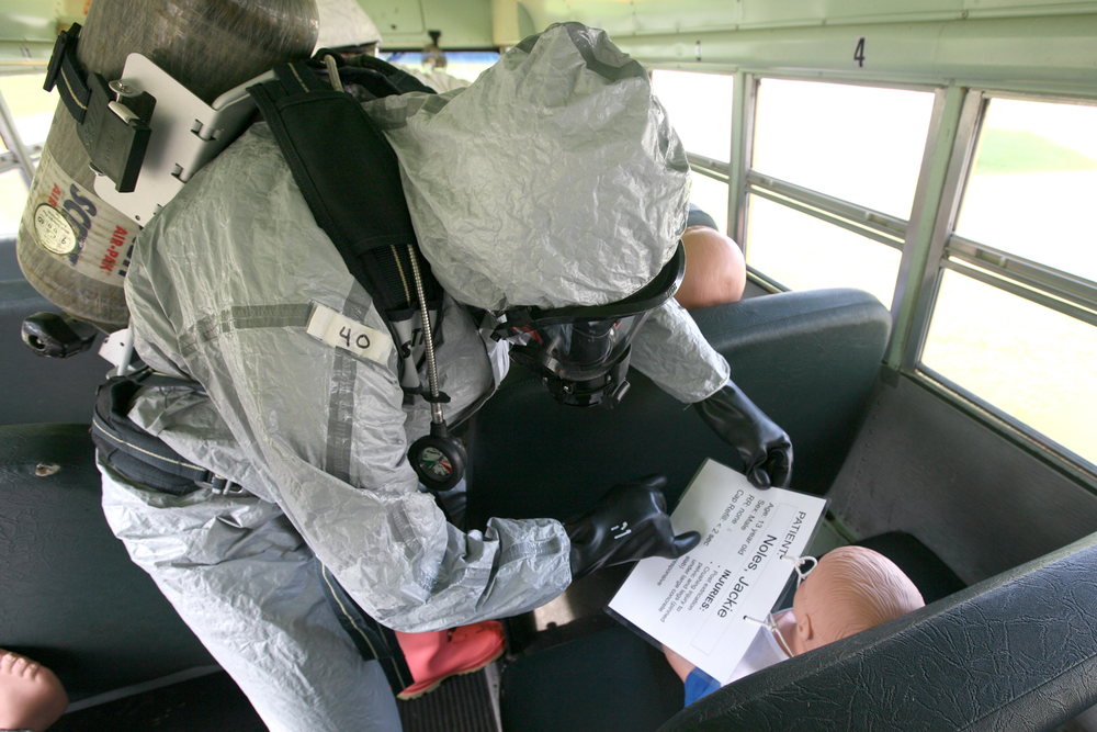School Bus Enhances CDP Mass Casualty Exercise