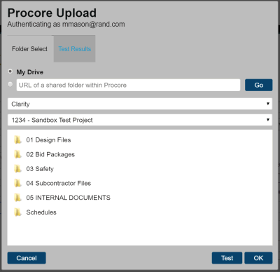 Procore Upload
