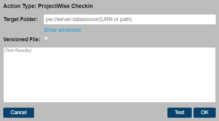 ProjectWise Checkin