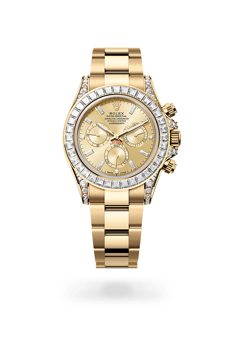 Rolex Cosmograph Daytona 18 kt yellow gold with lugs set with diamonds ...